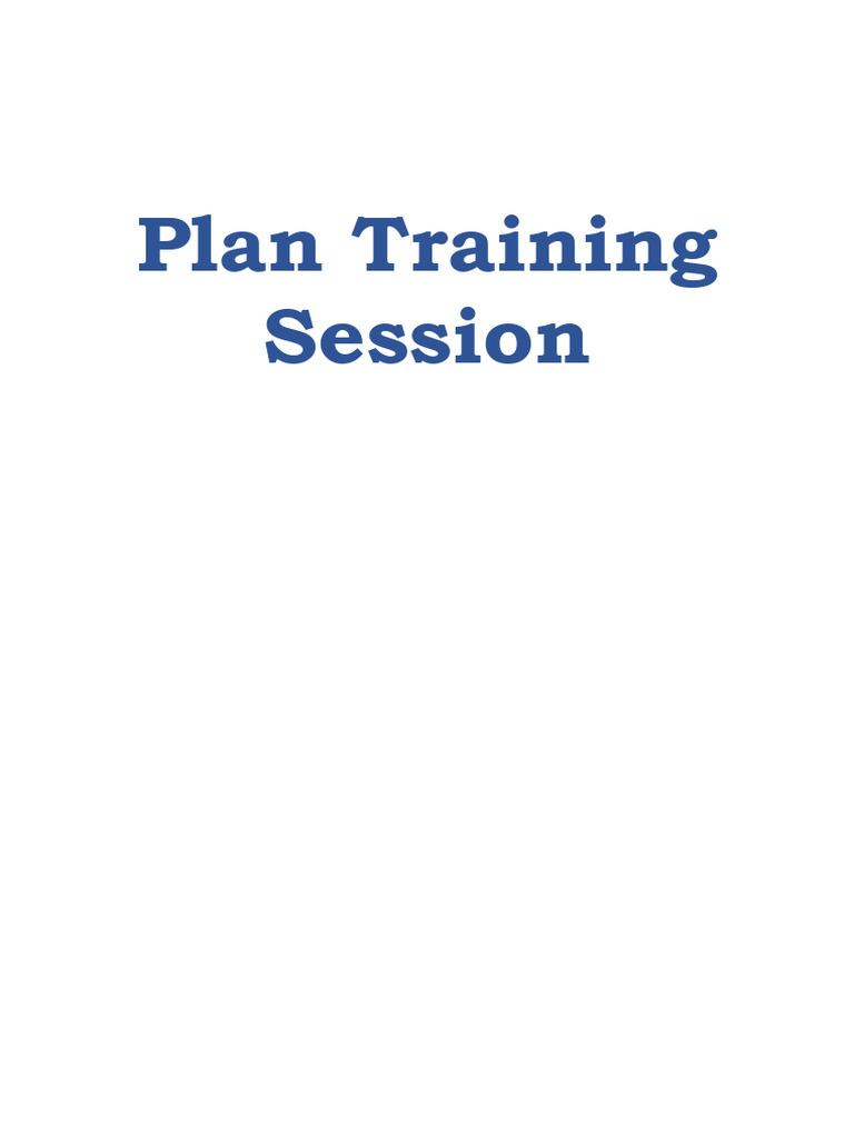 TESDA Training Plan Template | PDF | Chicken | Occupational Safety And ...