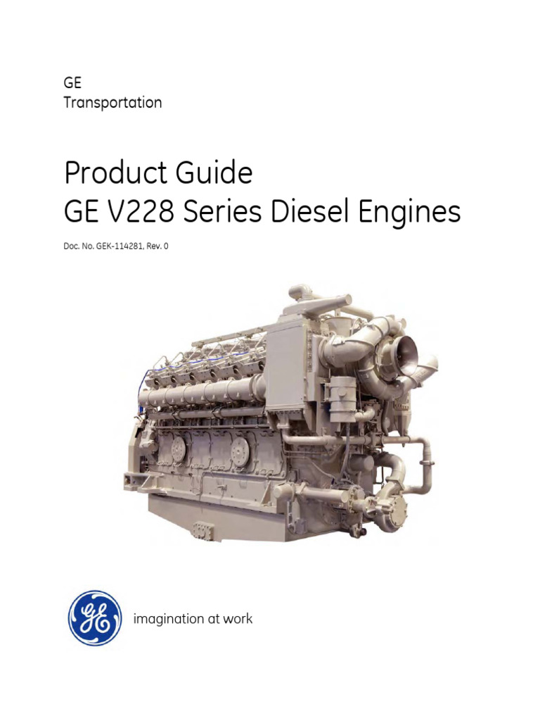 GE V228 Diesel Engine Product Guide | PDF | Internal Combustion Engine ...