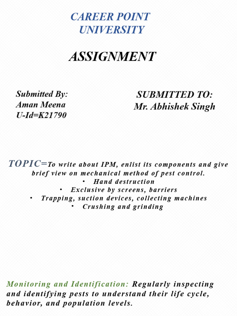 Aman Meena K21790 Abhishek Sir | PDF | Pest Control | Pest (Organism)