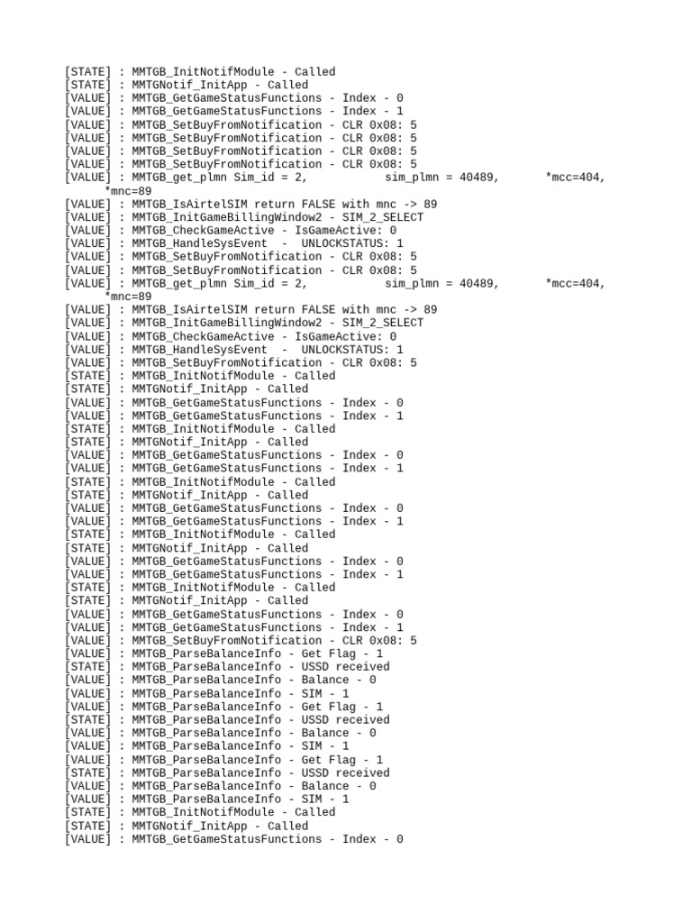Game Notification and Billing Status | PDF | Telecommunications ...