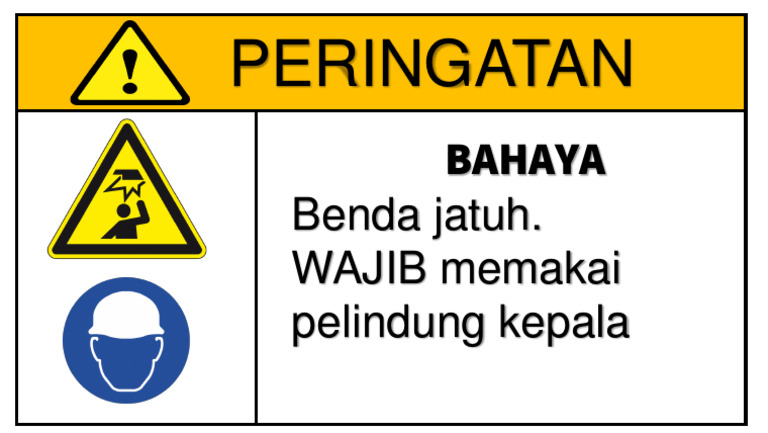 Signage Bahaya Benda Jatuh | PDF