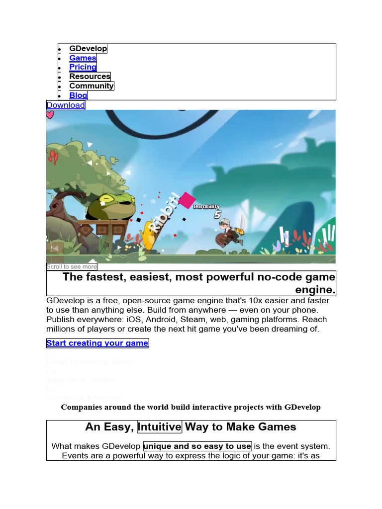 GDevelop | Download Free PDF | Android (Operating System) | Google Play