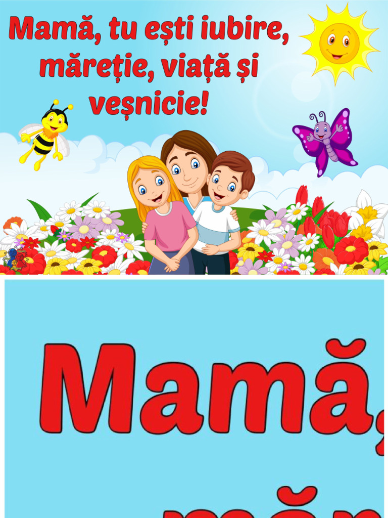 Poster Cu Mama 4 X 4 Planse A4 | PDF