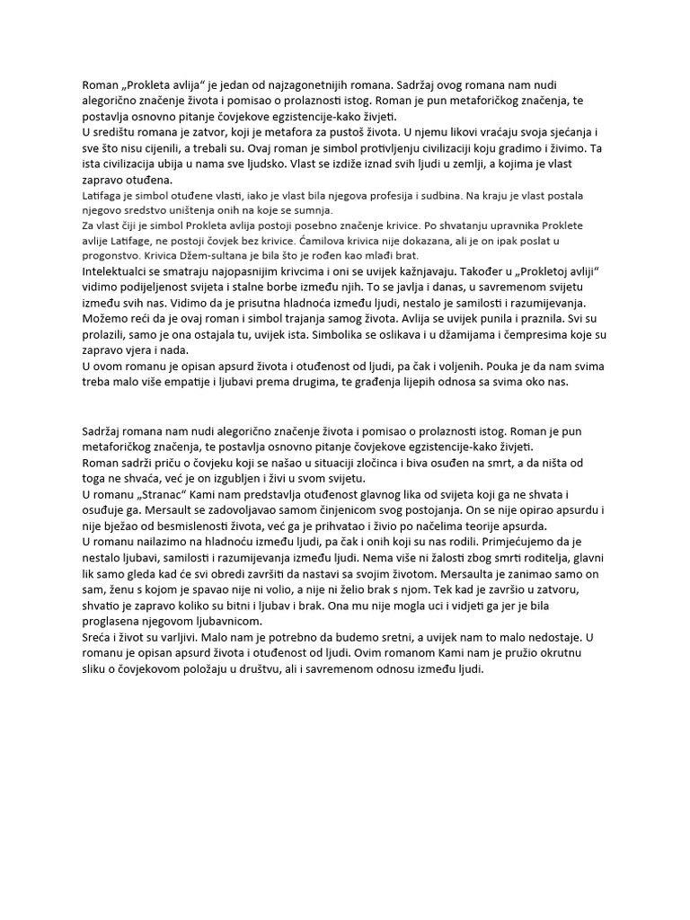 Prokleta Avlija - Sastav | PDF