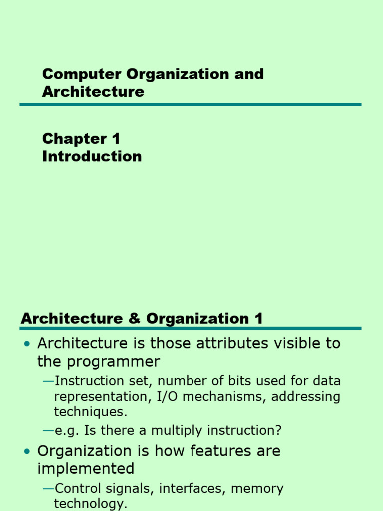 01 Introduction | PDF | Central Processing Unit | Computer Architecture