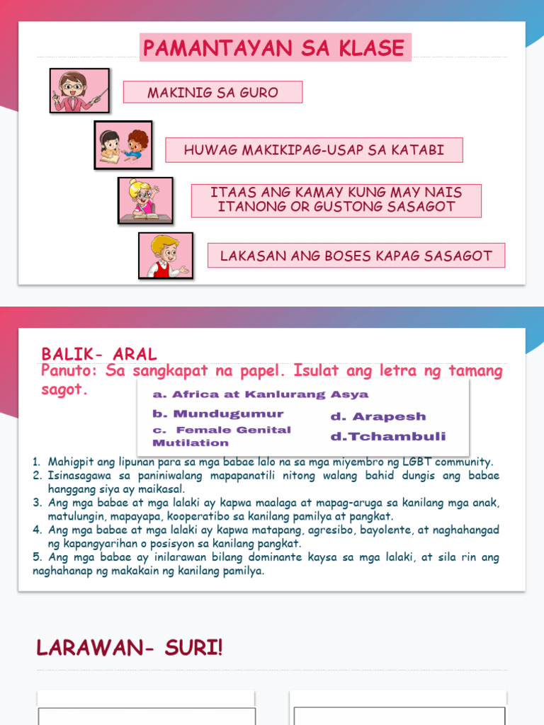 Diskriminasyon Sa Mga Lalaki, Babae at LGBT | PDF