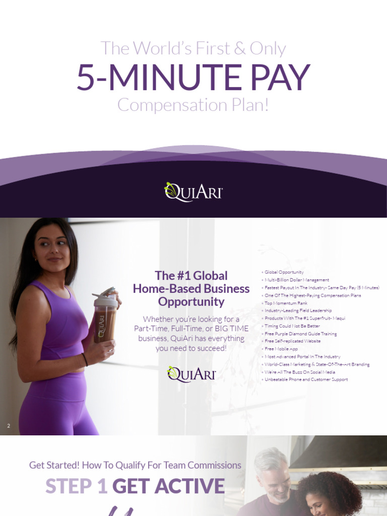 QuiAri Compensation Plan Overview | PDF