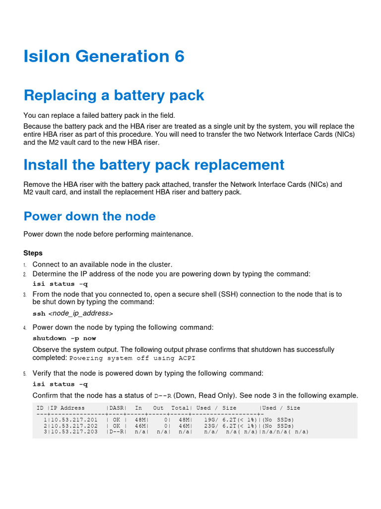 Gen 6 Battery and Riser Card Replacement | Download Free PDF | Network ...