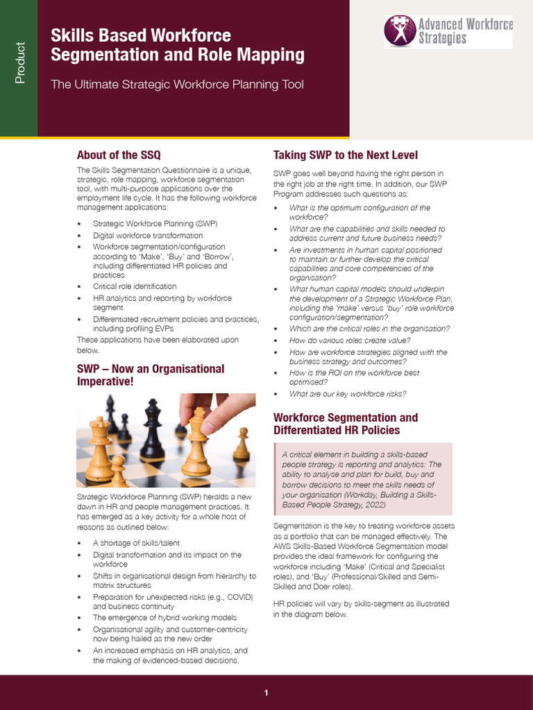 Skills Based Workforce Segmentation and Role Mapping | PDF | Strategic ... Skills Based Workforce Segmentation and Role Mapping | PDF | Strategic ...