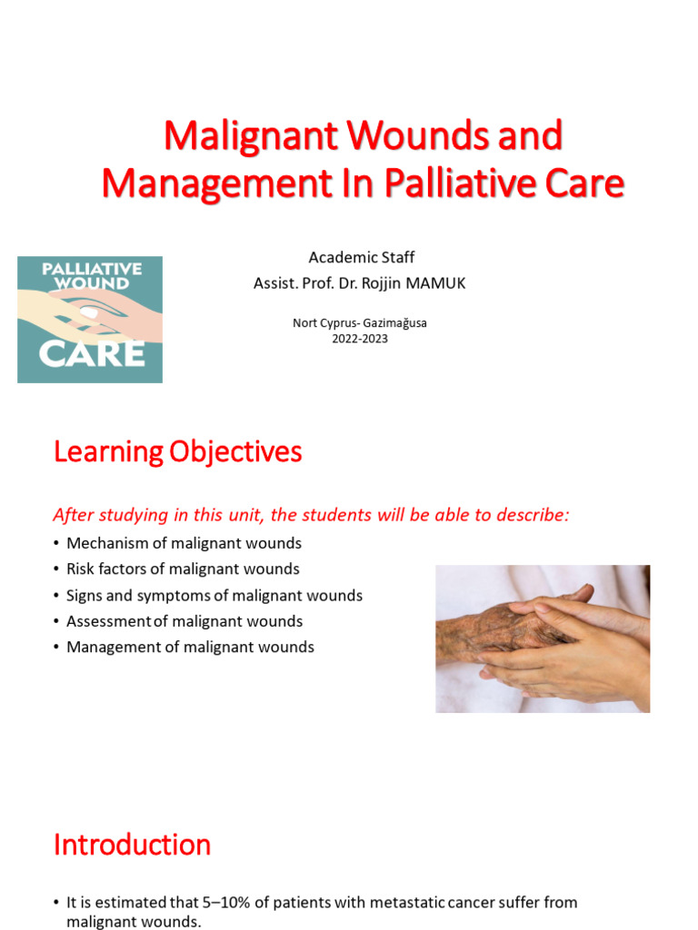 Lesson-3 Malignant Wound and Management in Palliative Care | PDF ...
