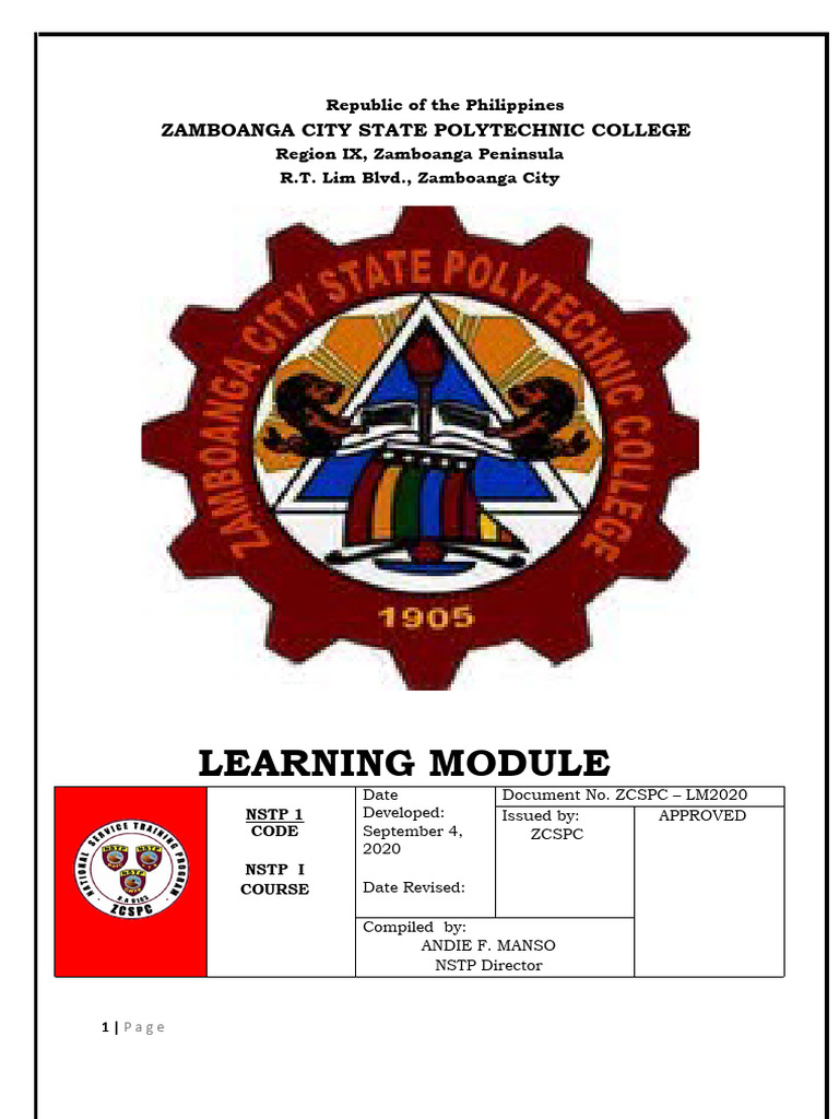 Nstp Module 1 Pdf Initiative Presidents Of The United States