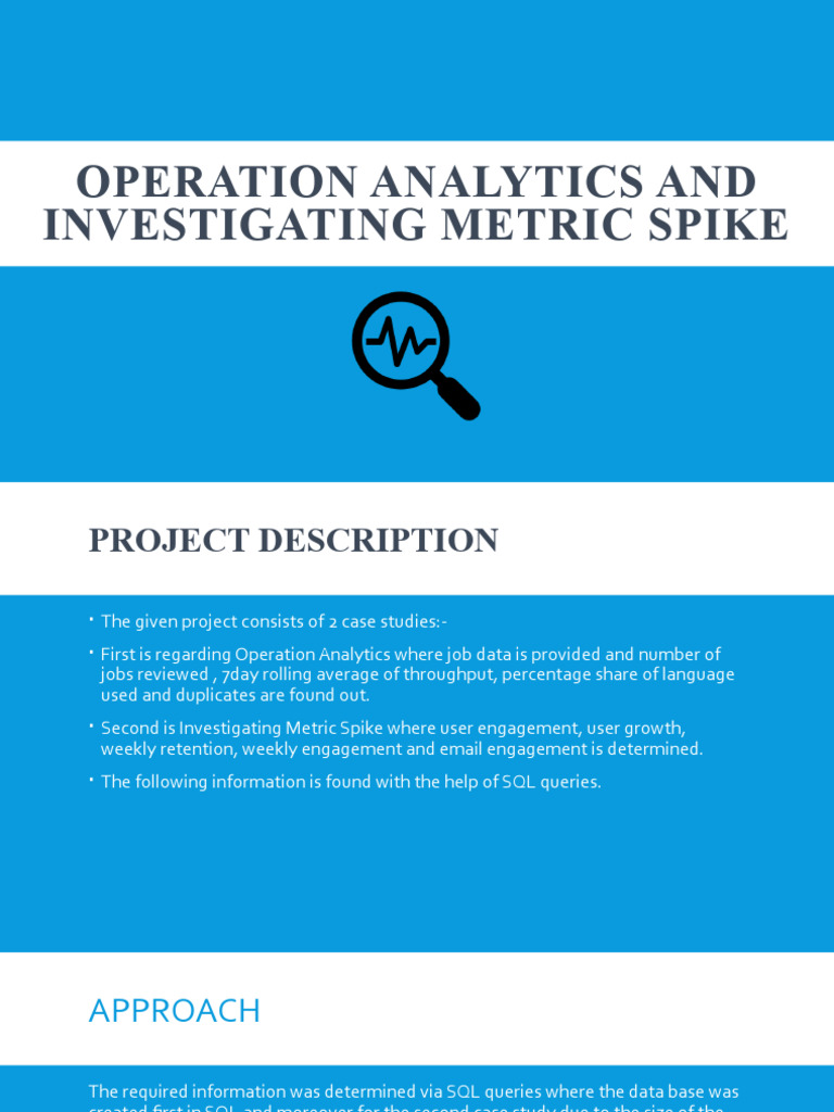 Operation Analytics and Investigating Metric Spike | PDF | Tablet ...