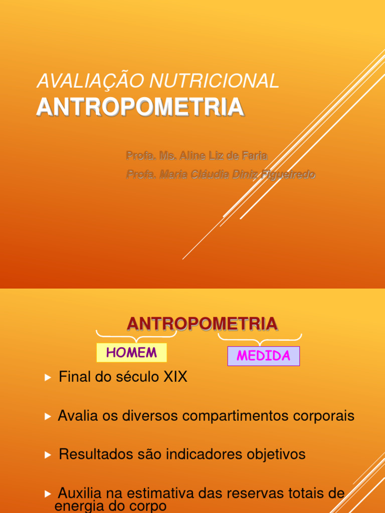 Aula 3 Antropometria Adultos Pdf Índice De Massa Corporal