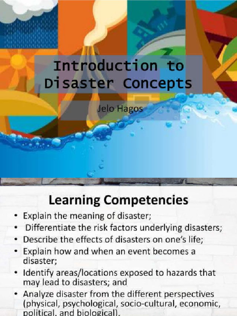 Concept of Disaster | PDF