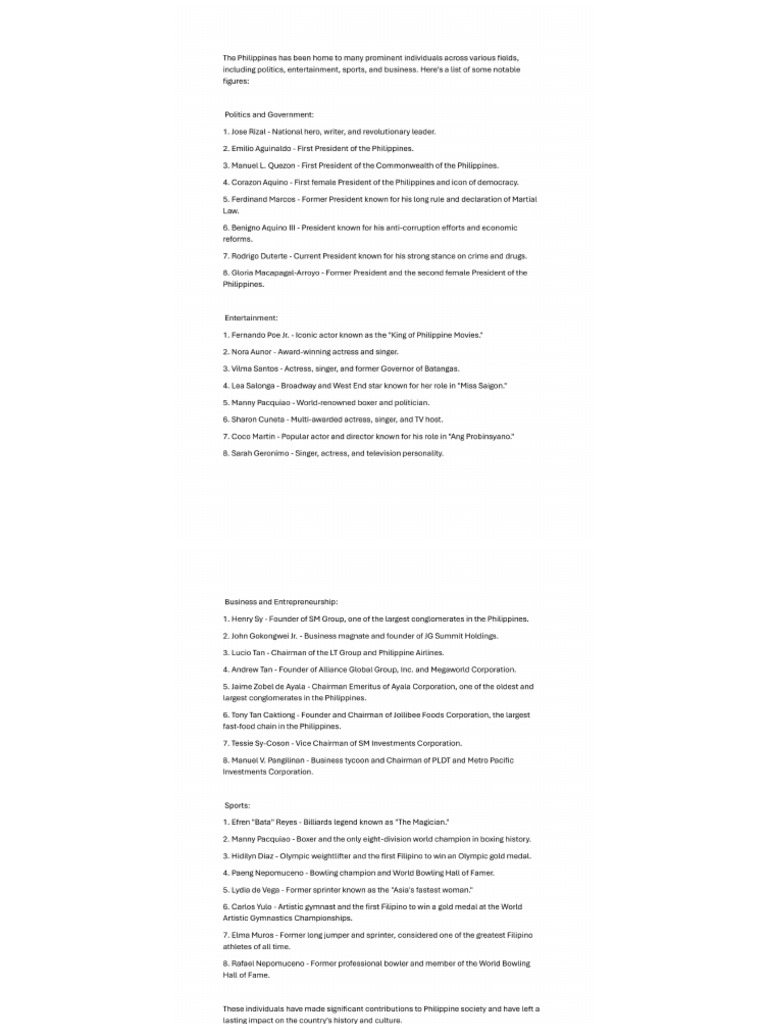 Prominent People - 240220 - 191921 | PDF