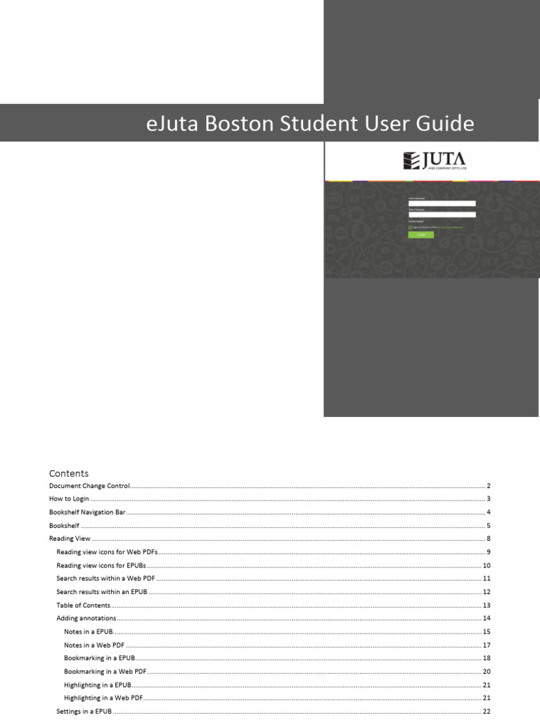 Ejuta Boston Student User Guide | PDF | World Wide Web | Internet & Web