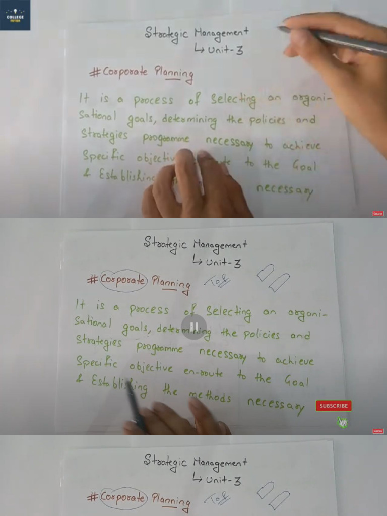 Strategic Management Unit 3 Pdf