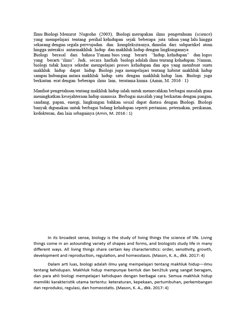 Kajian Teori Prak Bio1 | PDF