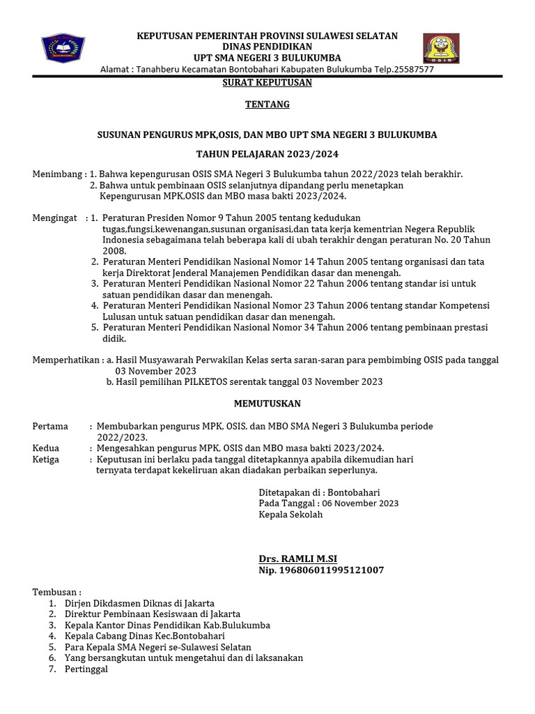 SK MPK Osis 2024-2 | PDF