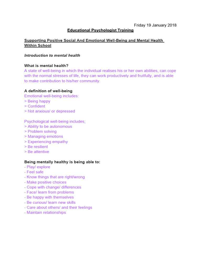 Psychological Training | PDF | Psychological Resilience | Mental Health