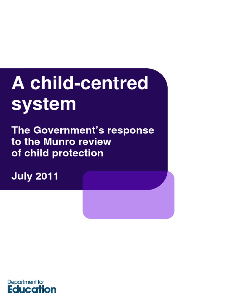 Munro Government Response | PDF | Child Protection | Social Work