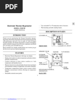 HTC-1 Clock & Humidity Manual | PDF