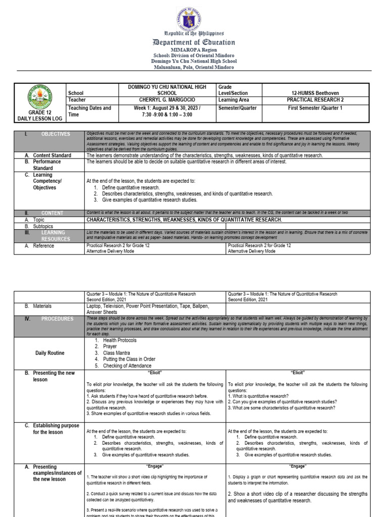 PR2 Week 1 | PDF | Statistics | Quantitative Research