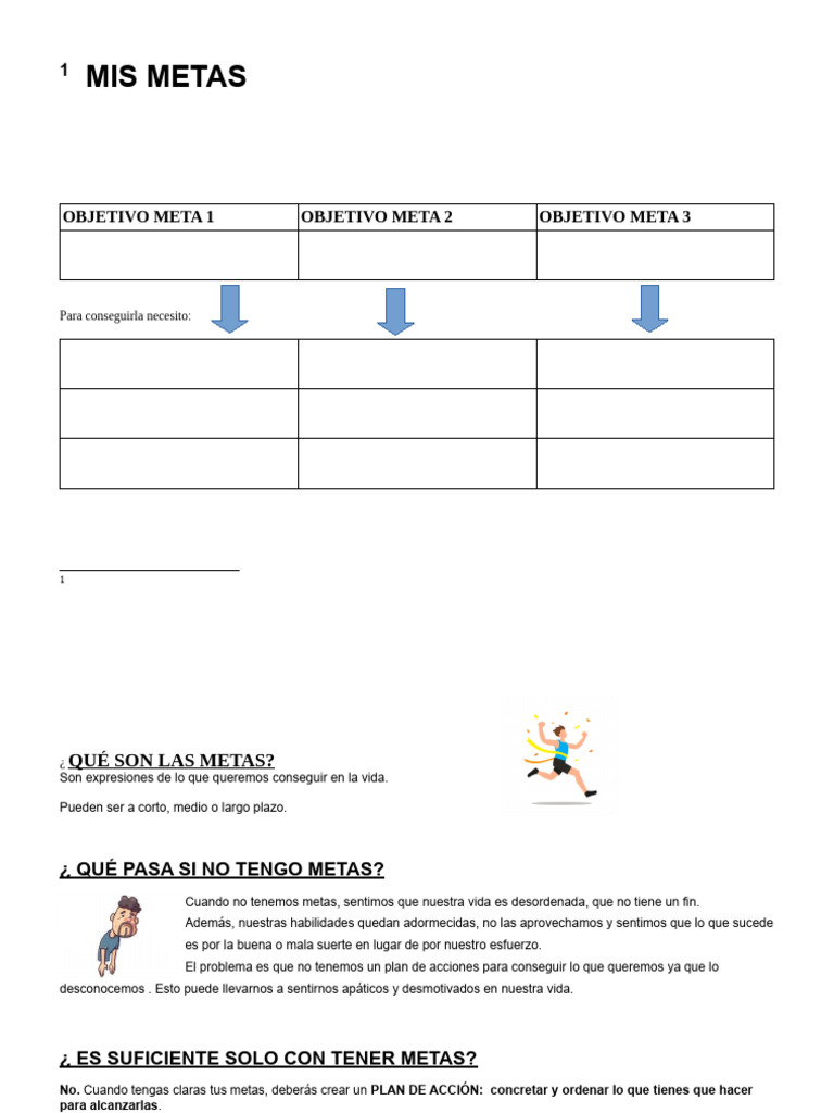 Ejercicio METAS | PDF