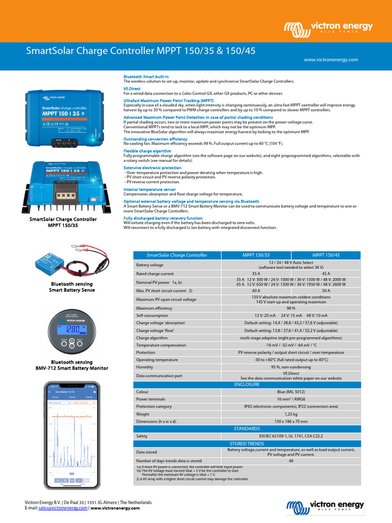 Datasheet SmartSolar | PDF