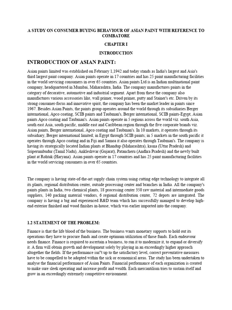 CHAPTER1 JERIN ISAC RAJ J Project | PDF | Methodology | Behavior CHAPTER1 JERIN ISAC RAJ J Project | PDF | Methodology | Behavior