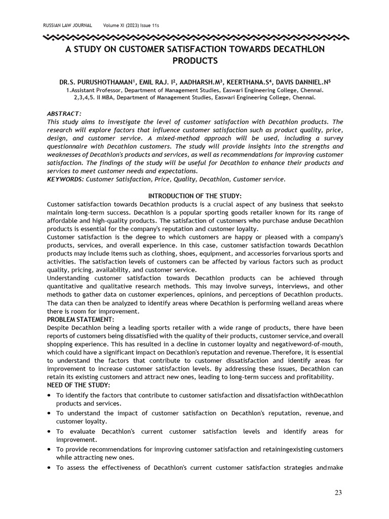 05 Article 5 | PDF | Customer Satisfaction | Retail