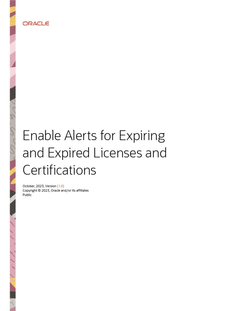 Enable Alerts For Expiring and Expired Licenses and Certifications ...
