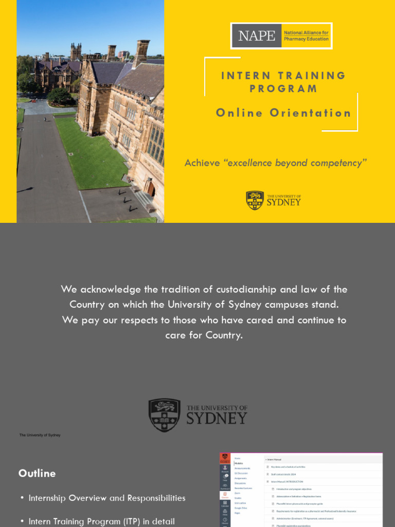 2024 ITP Intern Orientation | PDF | Pharmacy | Pharmacist