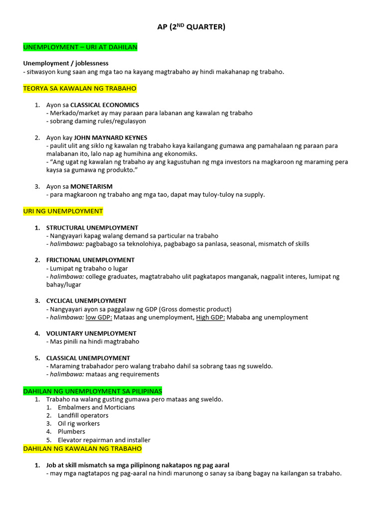 AP 2nd Quarter | PDF