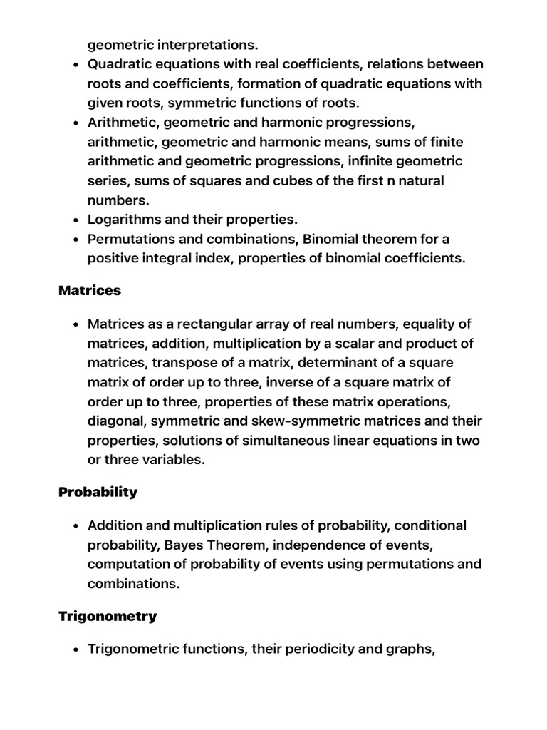 2022 | PDF | Matrix (Mathematics) | Trigonometric Functions