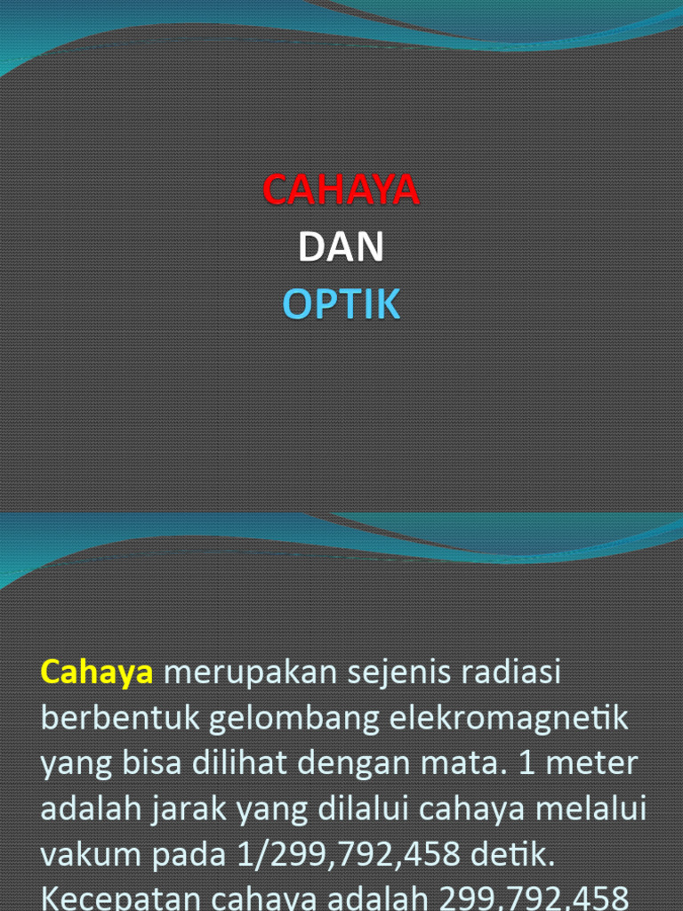 Cahaya | PDF