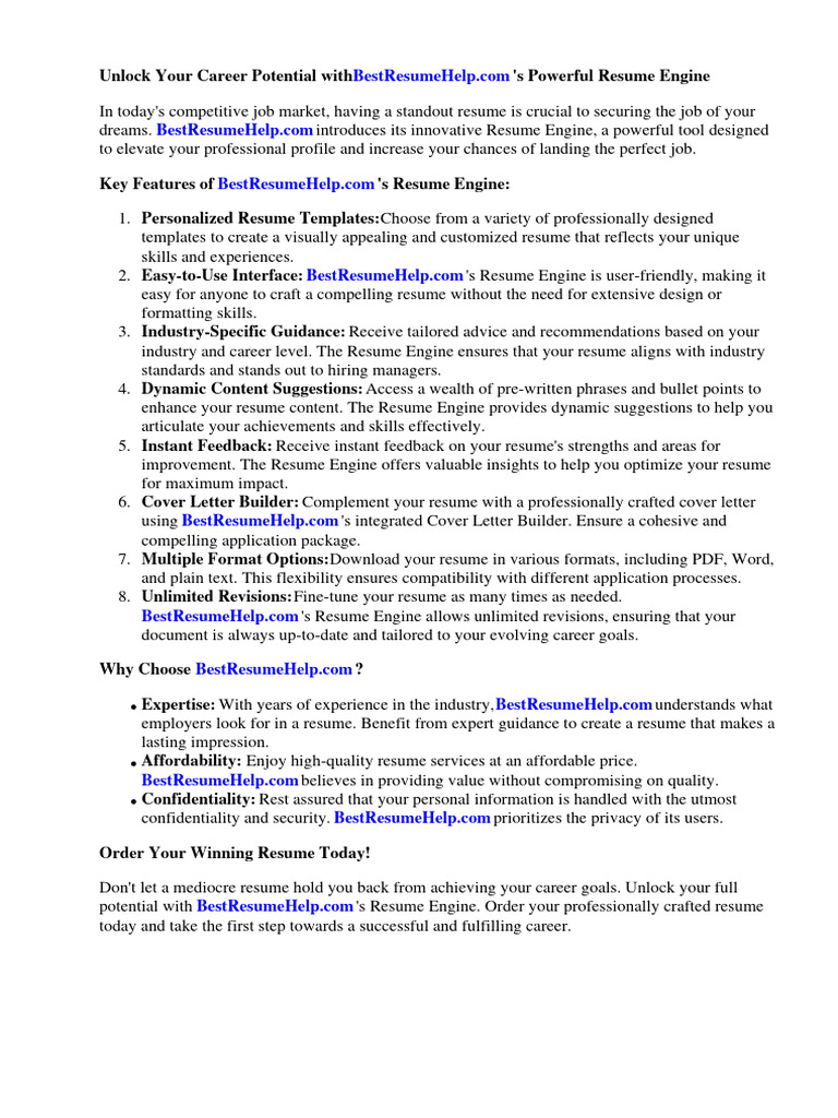 Resume Engine | PDF | Résumé | Computer Programming