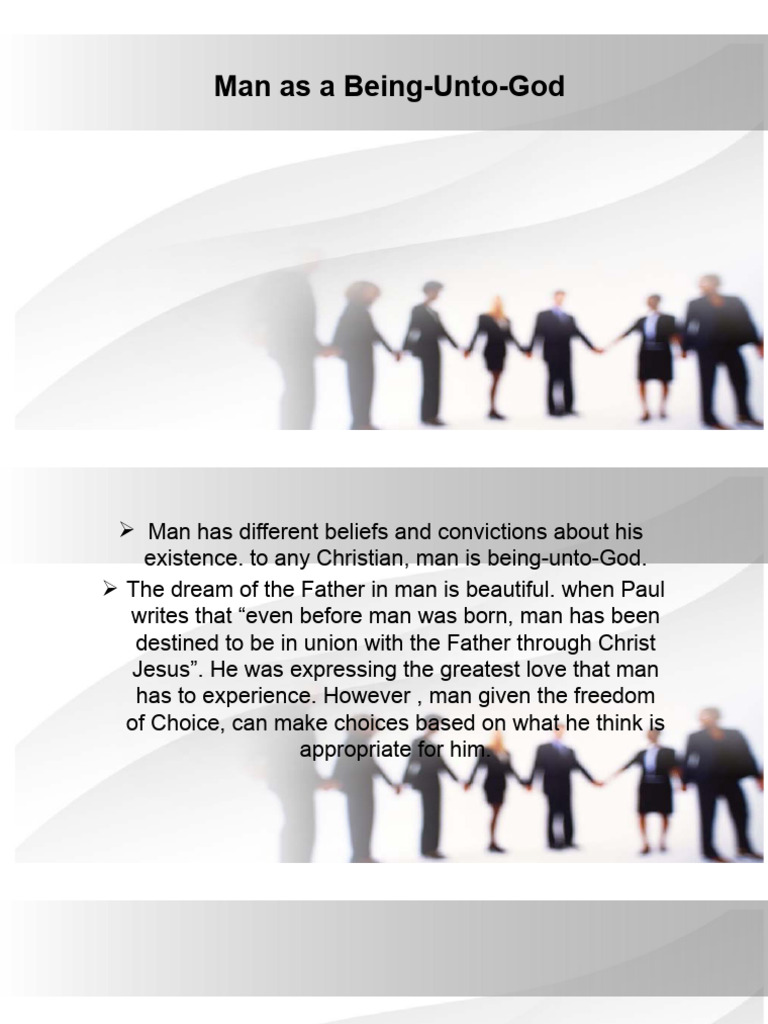 Understanding Man's Divine Purpose | PDF