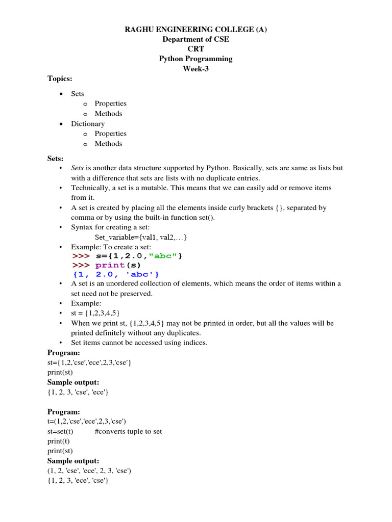 Python Week 3 Pdf Computer Science Software Engineering