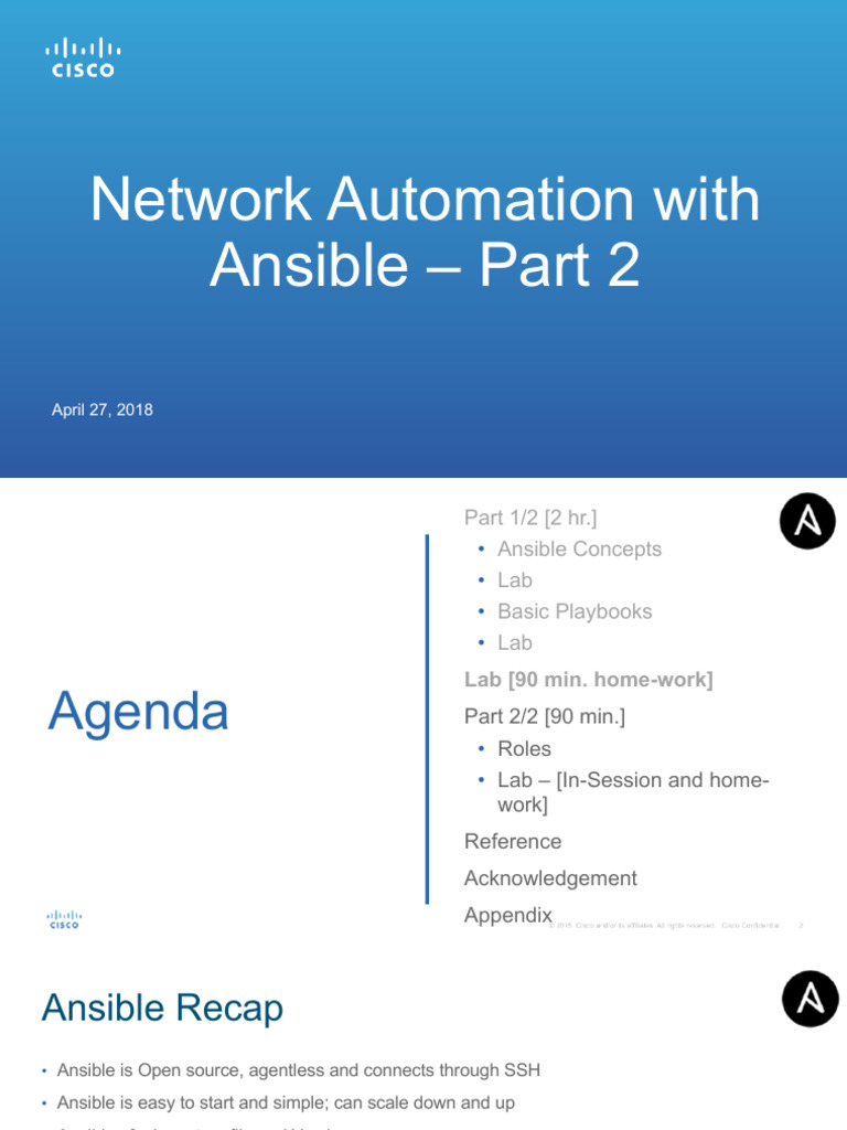 Network Automation With Ansible-Part2 | PDF | Computer Programming | Computer Architecture