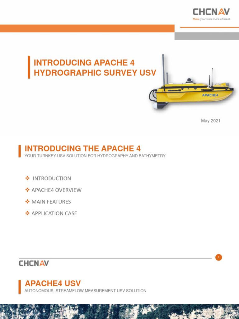 Introducing Apache 4 Hydrographic Survey Usv | PDF | Surveying ...