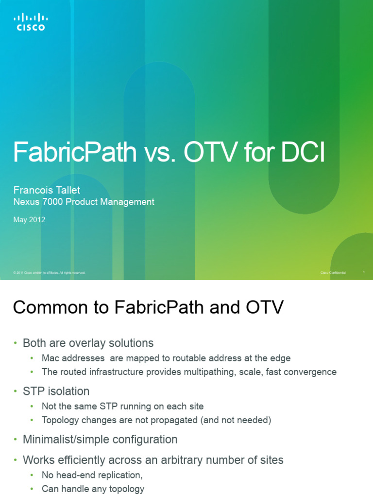 FABRICPATH Vs OTV | PDF | Computer Architecture | Computer Networking