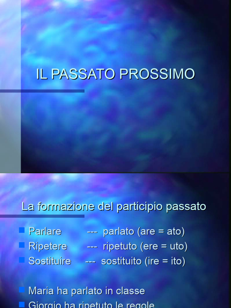 Il Passato Prossimo 2 | PDF