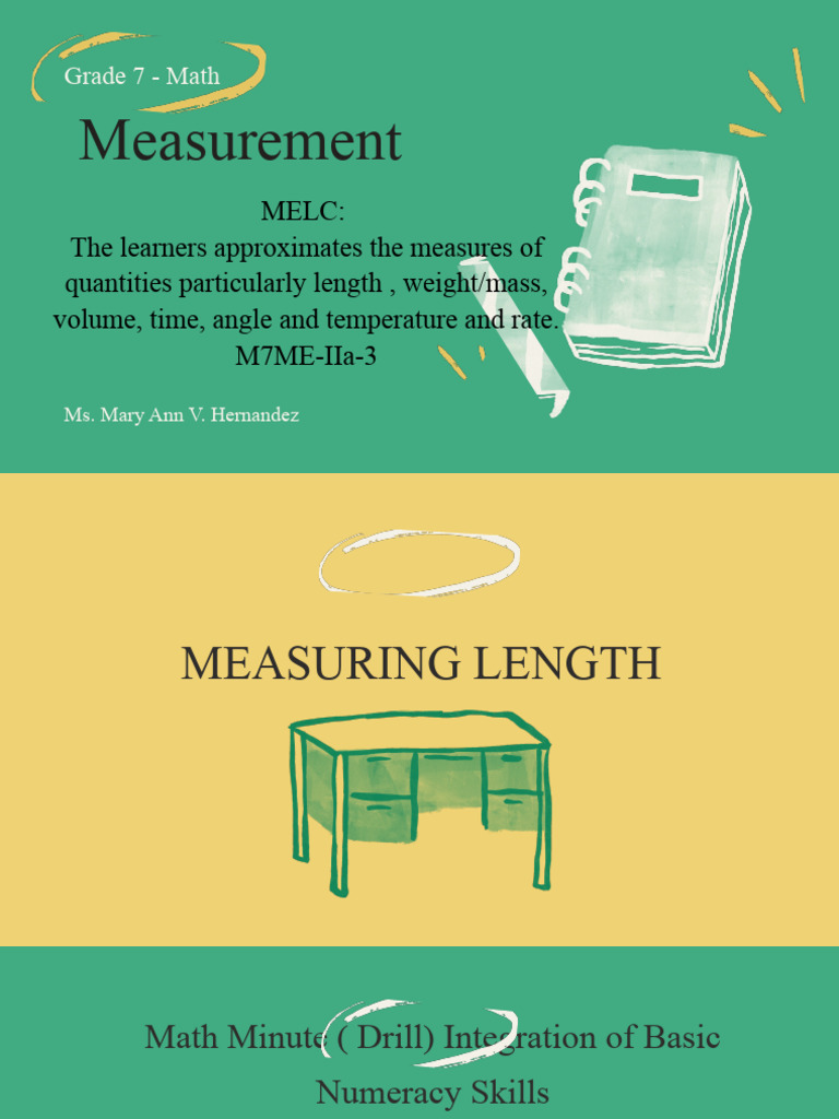 Grade 7 Measurement Lesson | PDF | Volume | Measurement
