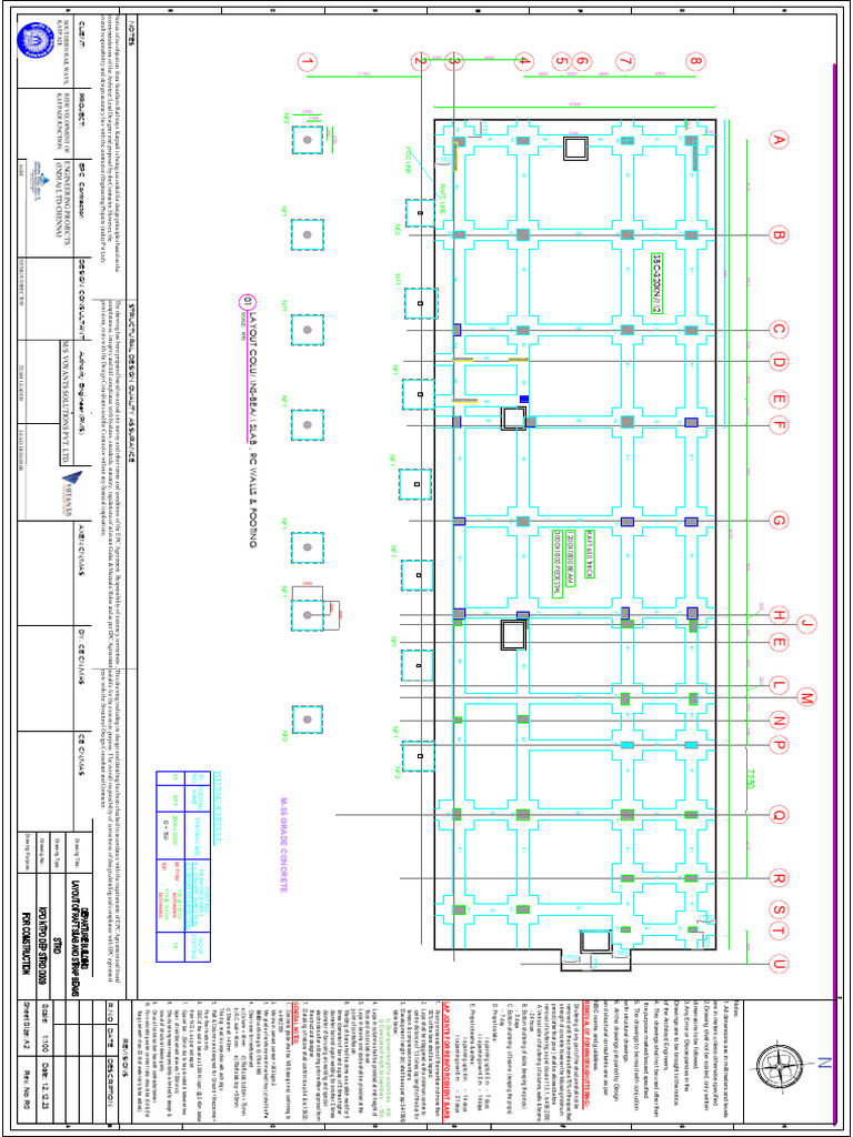 Raft Slab Layout | PDF | Beam (Structure) | Structural Engineering
