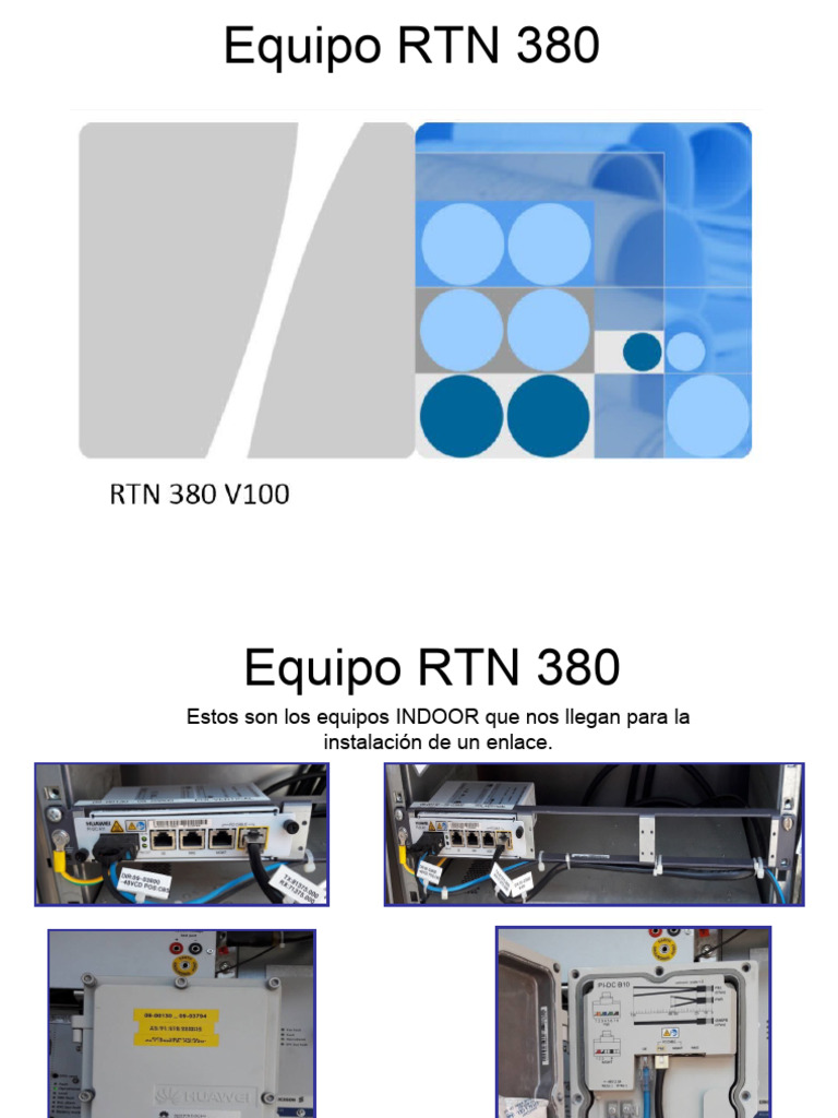 Configuracion MW RTN 380 | PDF | Contraseña | Telecomunicaciones