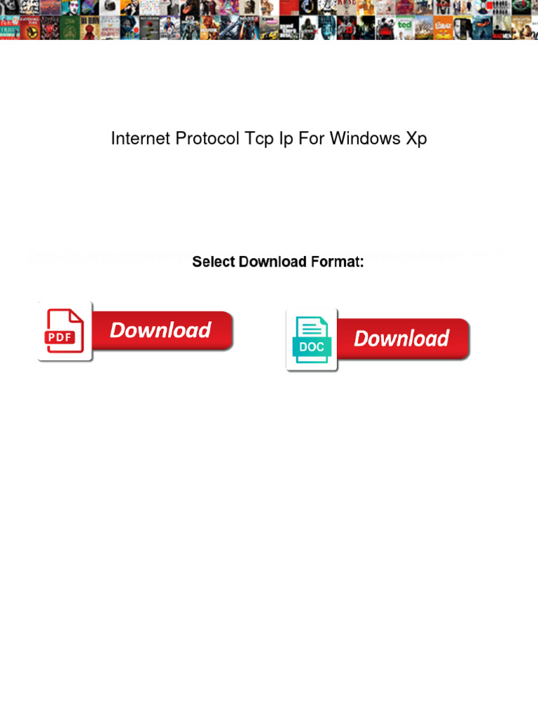 Internet Protocol TCP Ip For Windows XP | PDF | Technology & Engineering