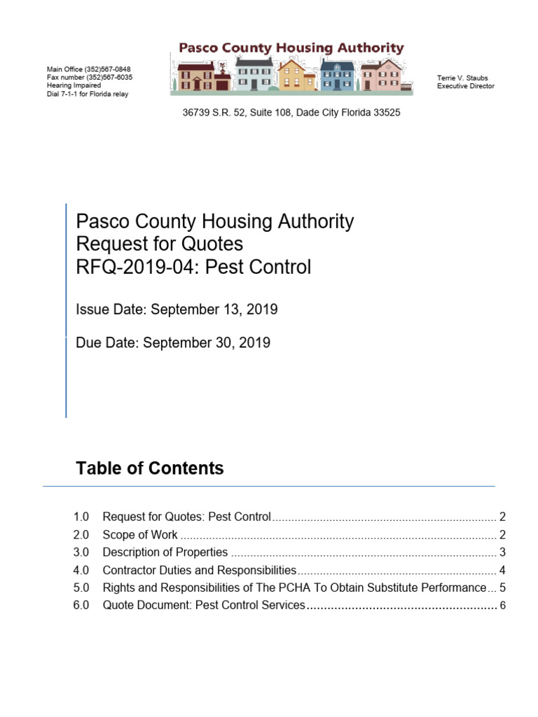 Pest Control Scope of Work in PDF | PDF | Indemnity | Common Law