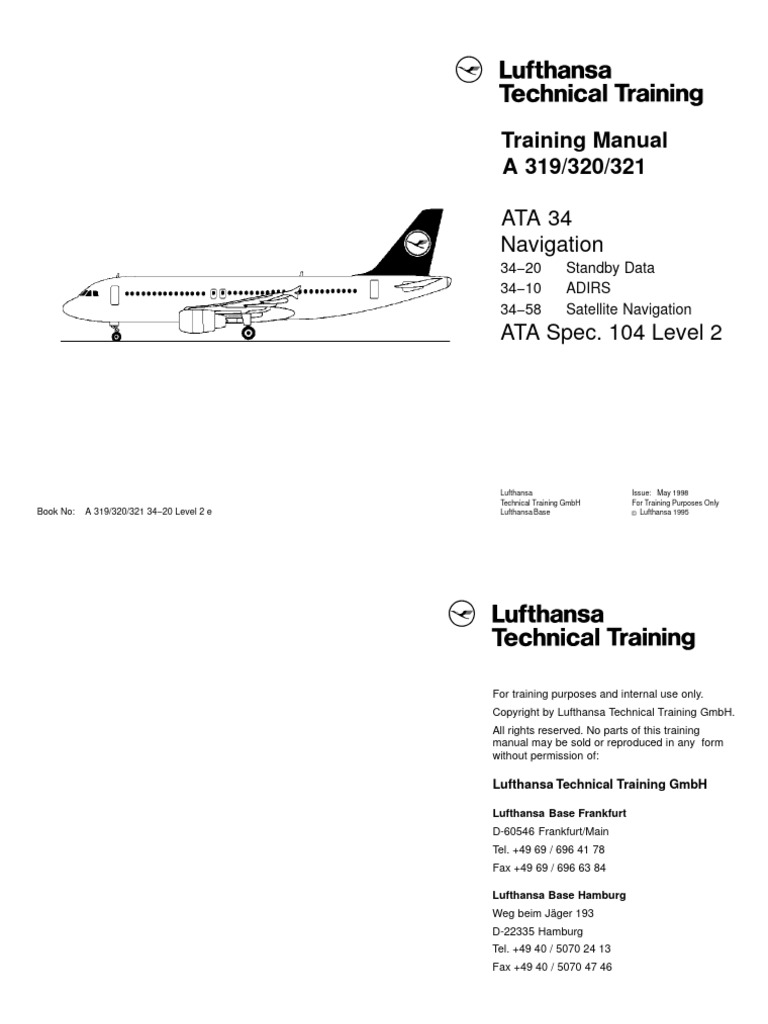 Training Manual A 319/320/321: ATA 34 Navigation | PDF | Altimeter ...
