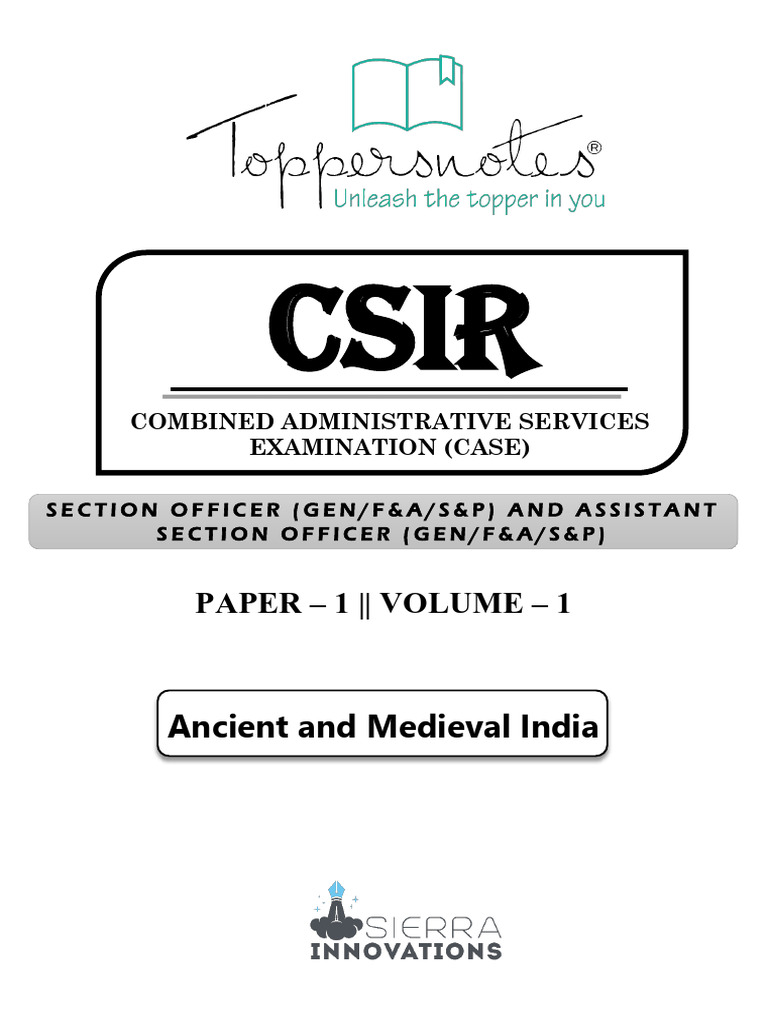 CSIR CASE English Medium Sample 1 | PDF | Social Science | Religion ...